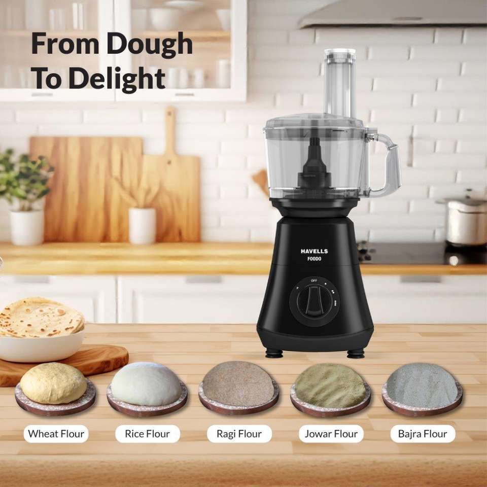 HAVELLS Foodo 750 Watt Food Processor (Black) 750 W Food Processor ...