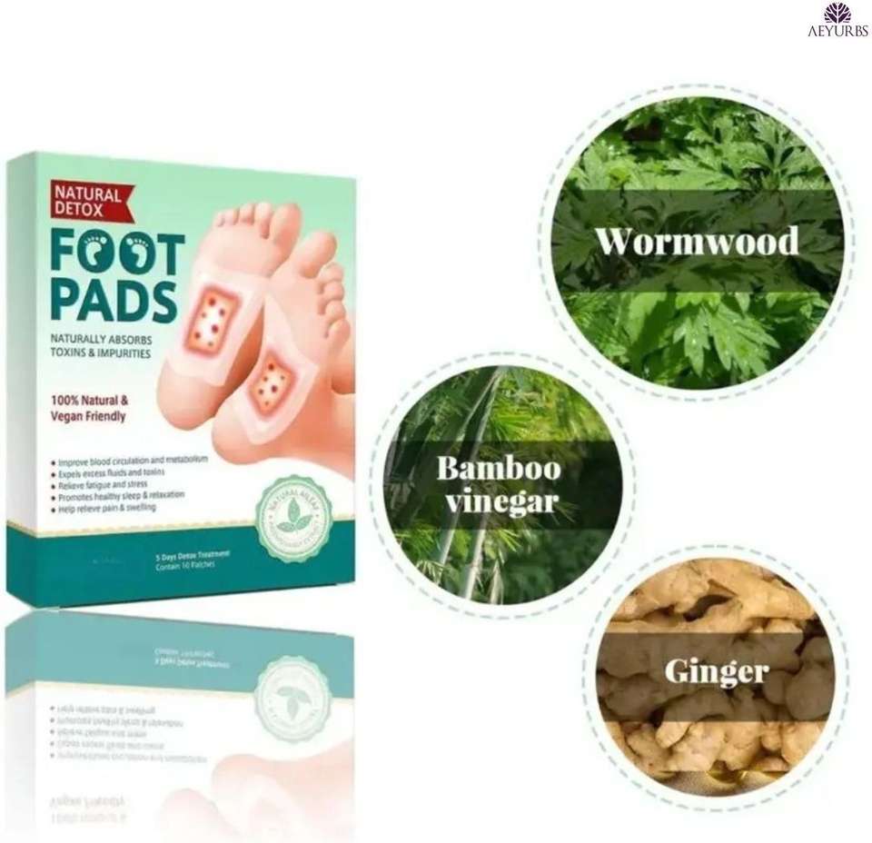 AEYURBS Ginger Foot Patch Weight Loss Detox Night Therapy Root Extract ...