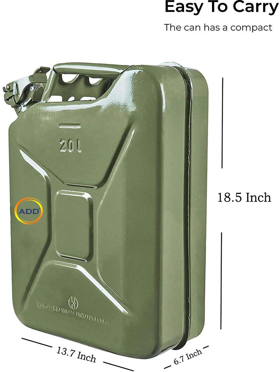 ADA 20LTR GREEN JERRY CAN 20 L Fuel Can Price in India - Buy ADA 20LTR ...