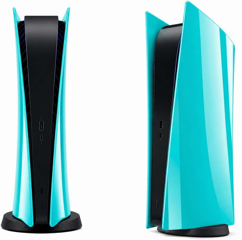 Krafftech Turq Blue OG PS5 Digital Cover Plates Gaming Accessory Kit ...