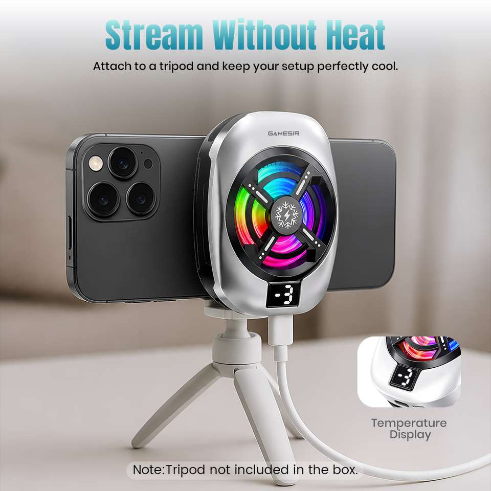 GameSir Gaming Mobile Cooling Fan RGB Light, Gaming Accessory Kit ...