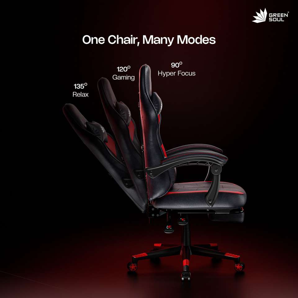 GREEN SOUL Blade Ergonomic Gaming Chair|Multi-Functional Computer Chair ...