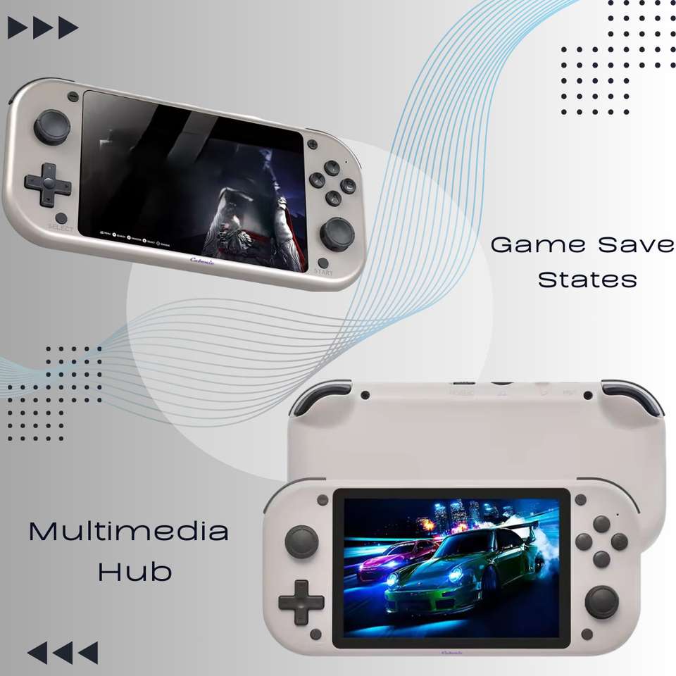 Cubonic VividGo Gaming Console 4.3" HD Display Dual Joystick for Kids ...