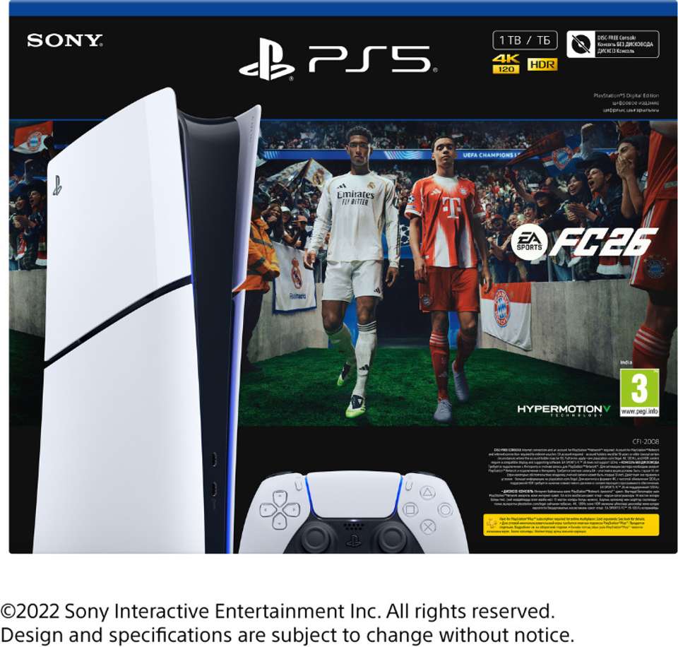 SONY PS5 Digital Edition - EA SPORTS FC 26 Bundle (CFI-2008B01) 1024 GB ...