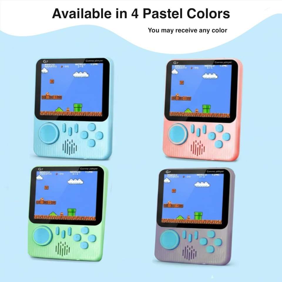 RUSHITA G7 Mini Explorer Retro Handheld Game Console 3.5 Inch Screen 8 ...