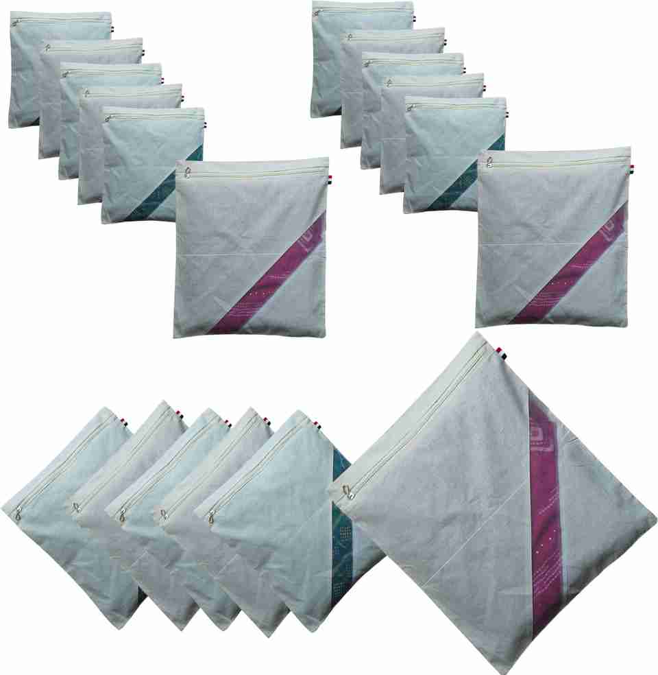 terralink overseas saree cover Pure Cotton Saree Cover Set of 18 for ...