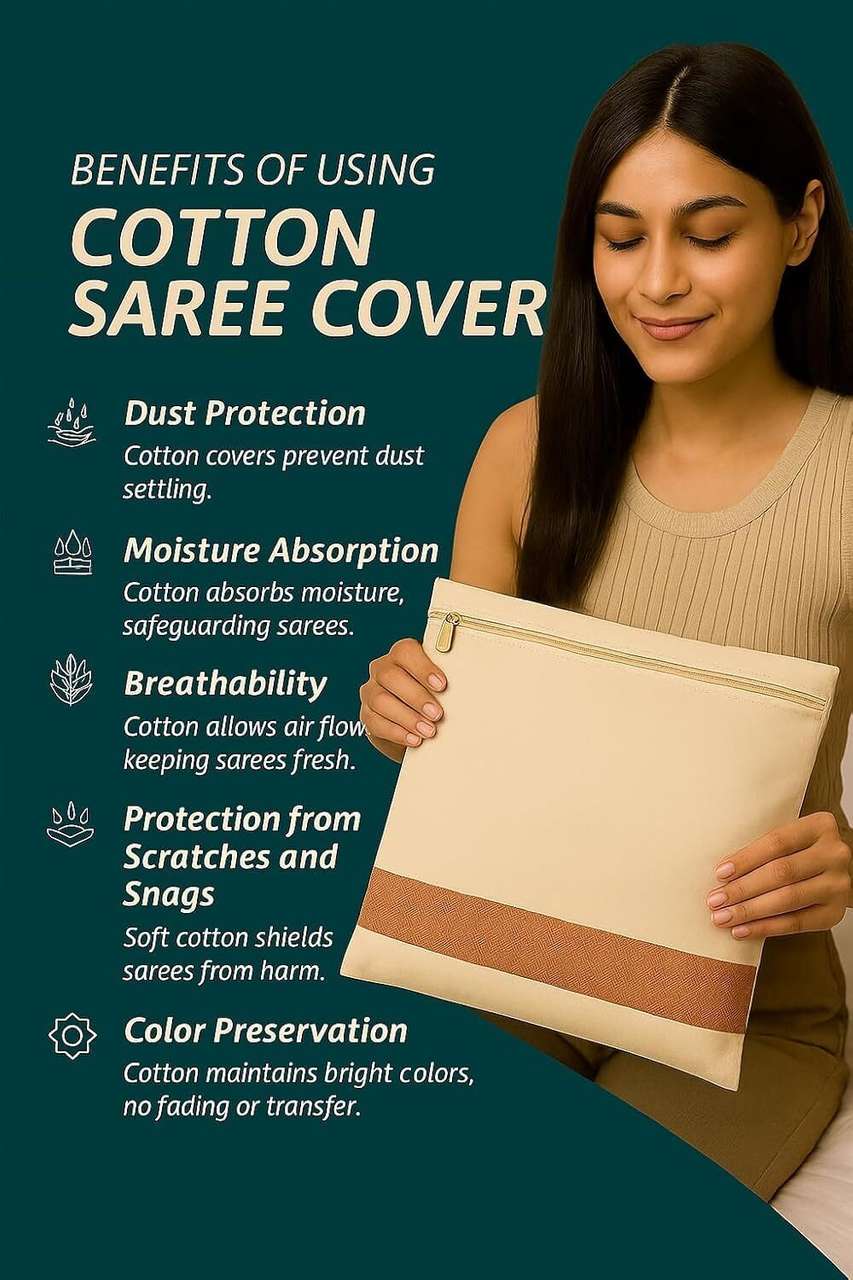 Lonaxa Clothes Covers Cotton Saree Bags/Clothes Covers For Storage ...