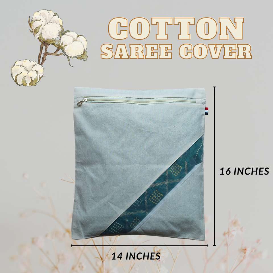 terralink overseas saree cover Pure Cotton Saree Cover Set of 18 for ...