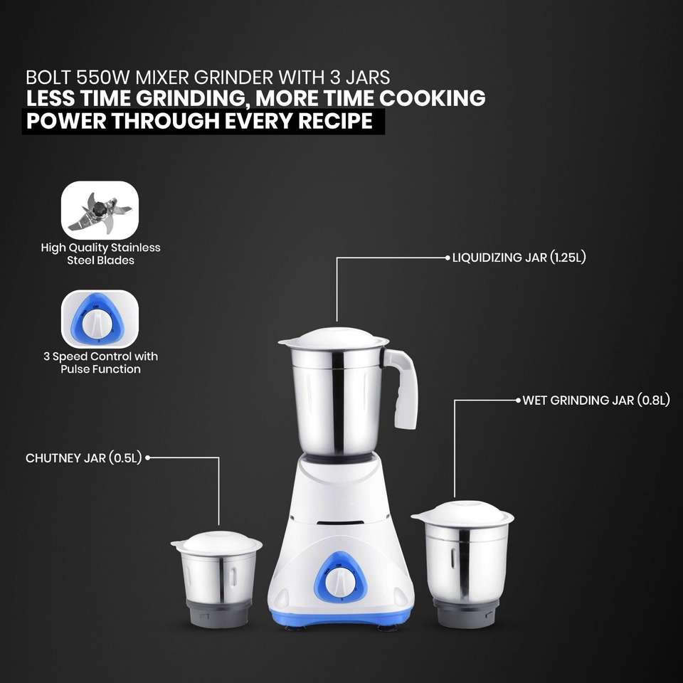 Sigri-wala Manual Cute Design Combo Mixer Grinder 550 watt Glass Manual ...