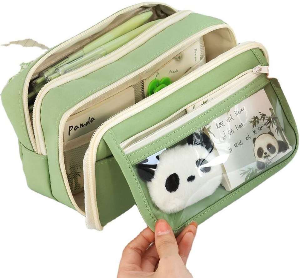 Flipkart.com | Akvanar Panda Pencil pouch Stylish Large Capacity School ...