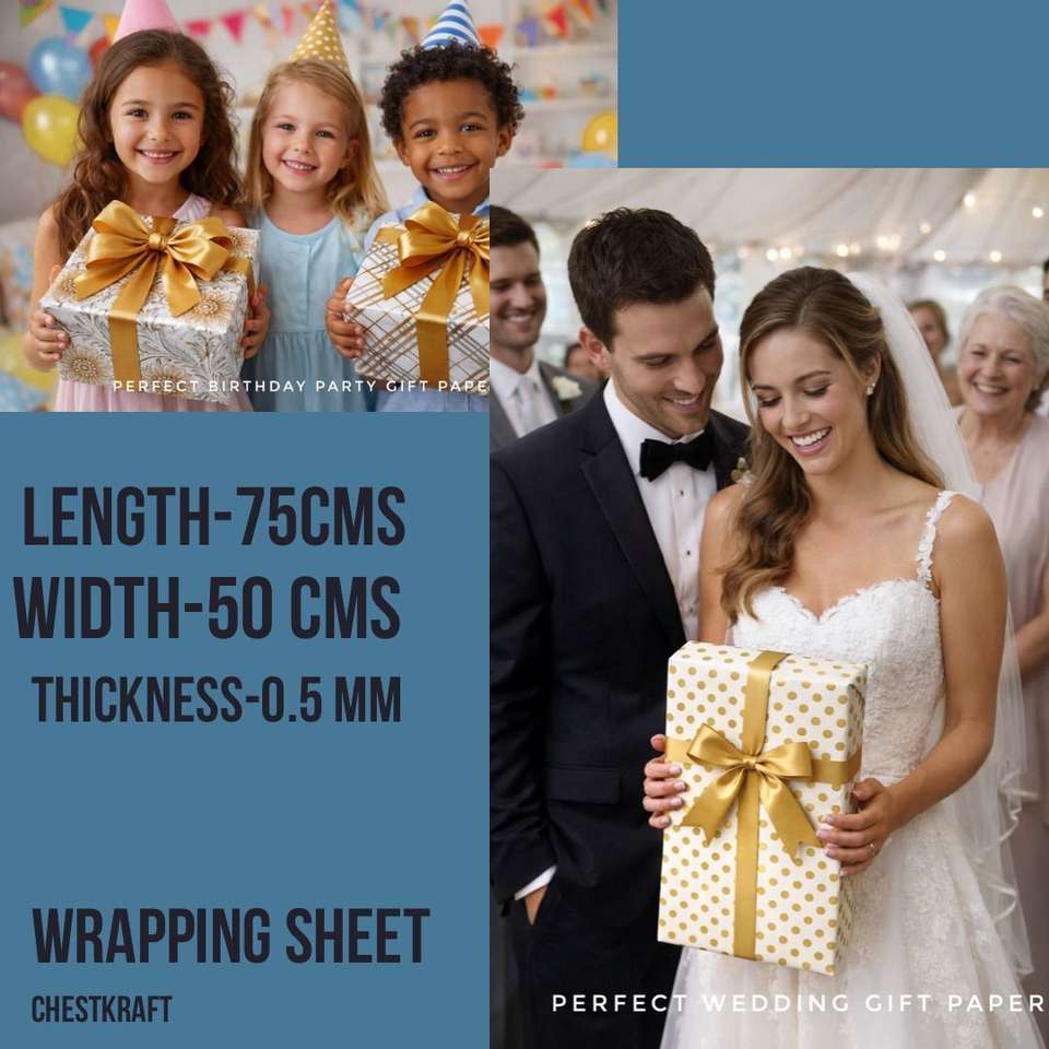 ChestKraft Premium Gift Wrapping Sheets in Beautiful Color Combinations ...
