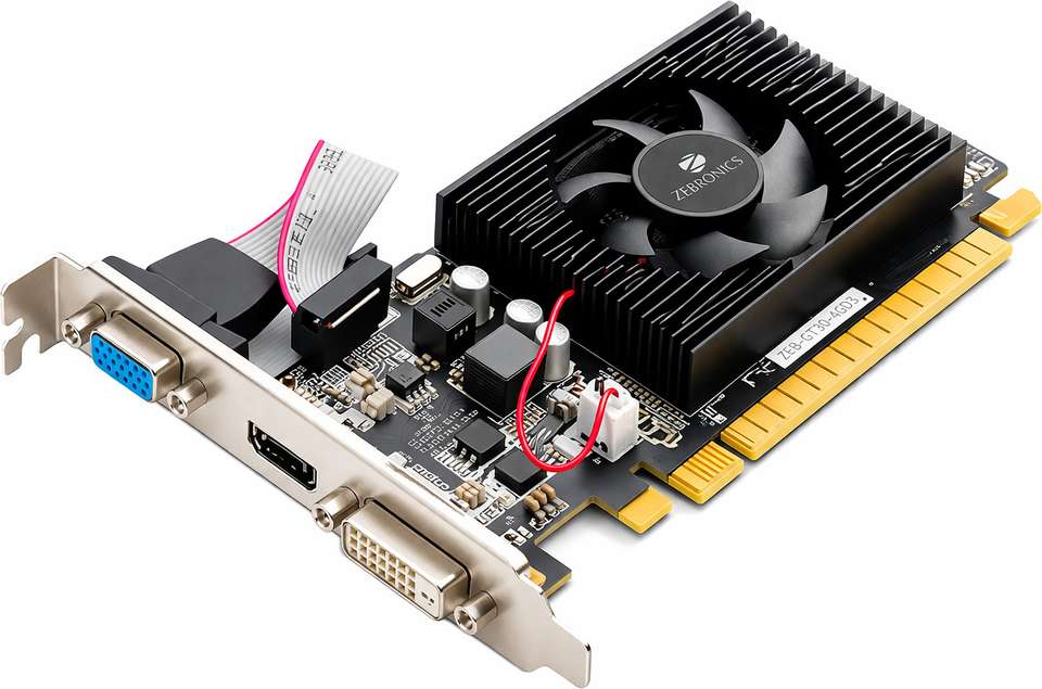 AARVEX GT 730 4GB GDDR3 GPU DDR3 4 GB NVIDIA Chipset 64 bit 1800 MHz ...