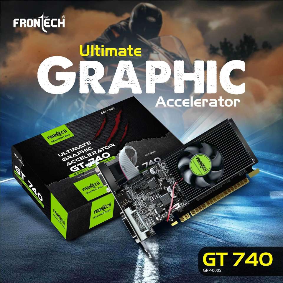 Frontech GT 740 Graphics Card with 128 Bits PCIe 3.0 | High Efficiency ...