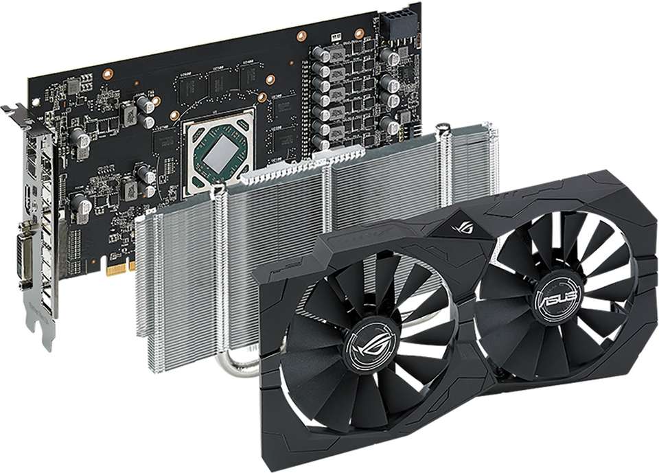 ASUS ROG Strix Radeon RX 560 GDDR5 4 GB AMD/ATI Chipset 128 bit 1199 ...