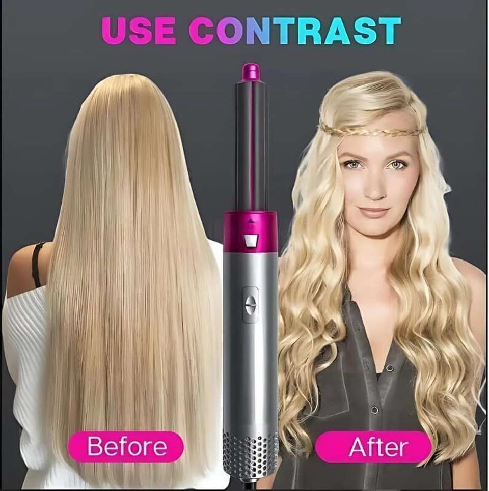 JajojywXY 5-in-1 Hot Air Styler & Hair Dryer Brush, 5-in-1 Multi Hair ...