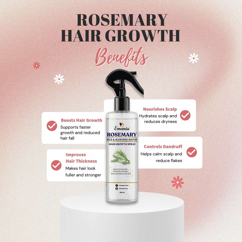 EMANIA Rosemary Rice Aloe Spray for Hair Repair Care - Price in India ...
