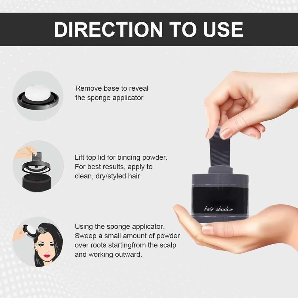 Latixmat Hairline Shadow Powder Stick, Eyebrow, Hair Toppers Women ...