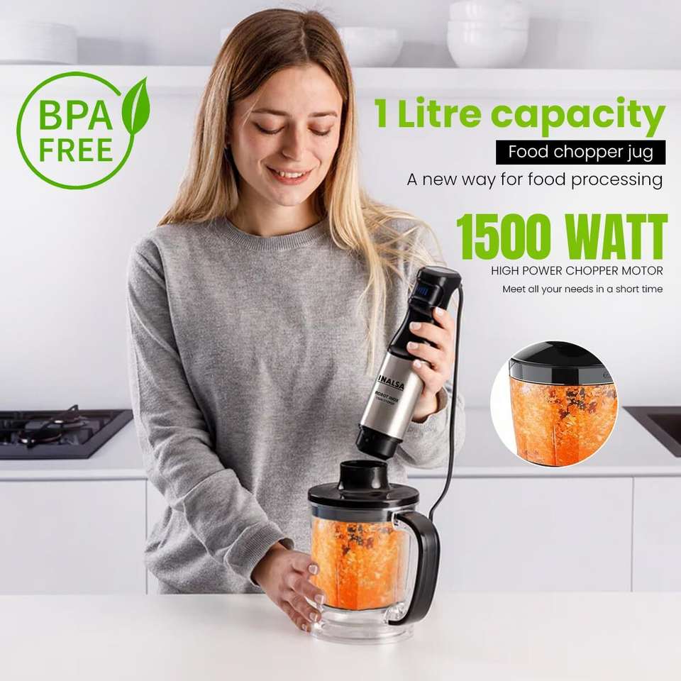 Inalsa 1500 W Black/Silver Hand Blender Price in India - Buy Inalsa ...