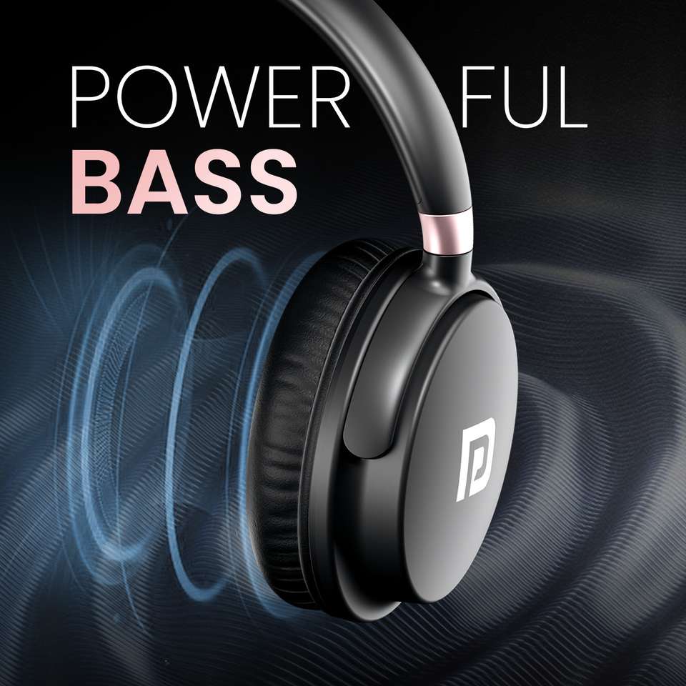 Portronics Muffs M3 Over Ear Headphones with ANC Enabled,40 Hours ...