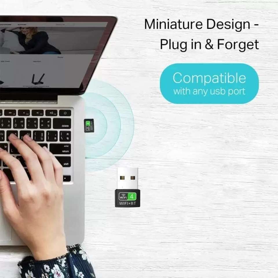 VOOCME 2 in 1 Wireless BT WiFi Dongle, Dual Band Bluetooth and WiFi ...