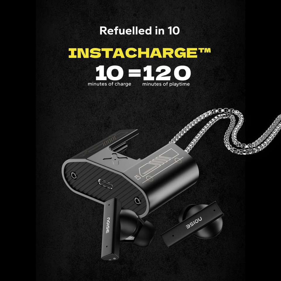 Noise Buds Marine, 35Hr Battery, Alloy Metal Case With Chain, 32dB ANC ...