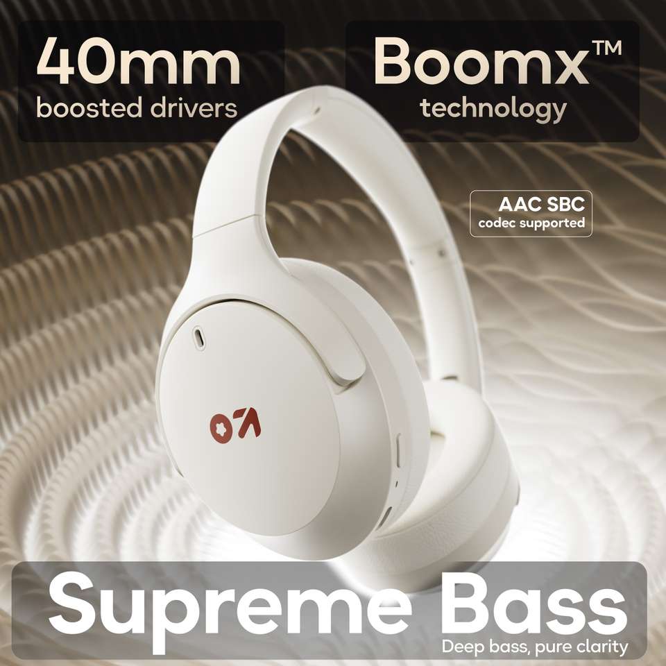 GOBOULT Q 70Hr, ENC Mic, 40mm Bass Boosted Drivers, 4EQ Modes, 5.4v ...
