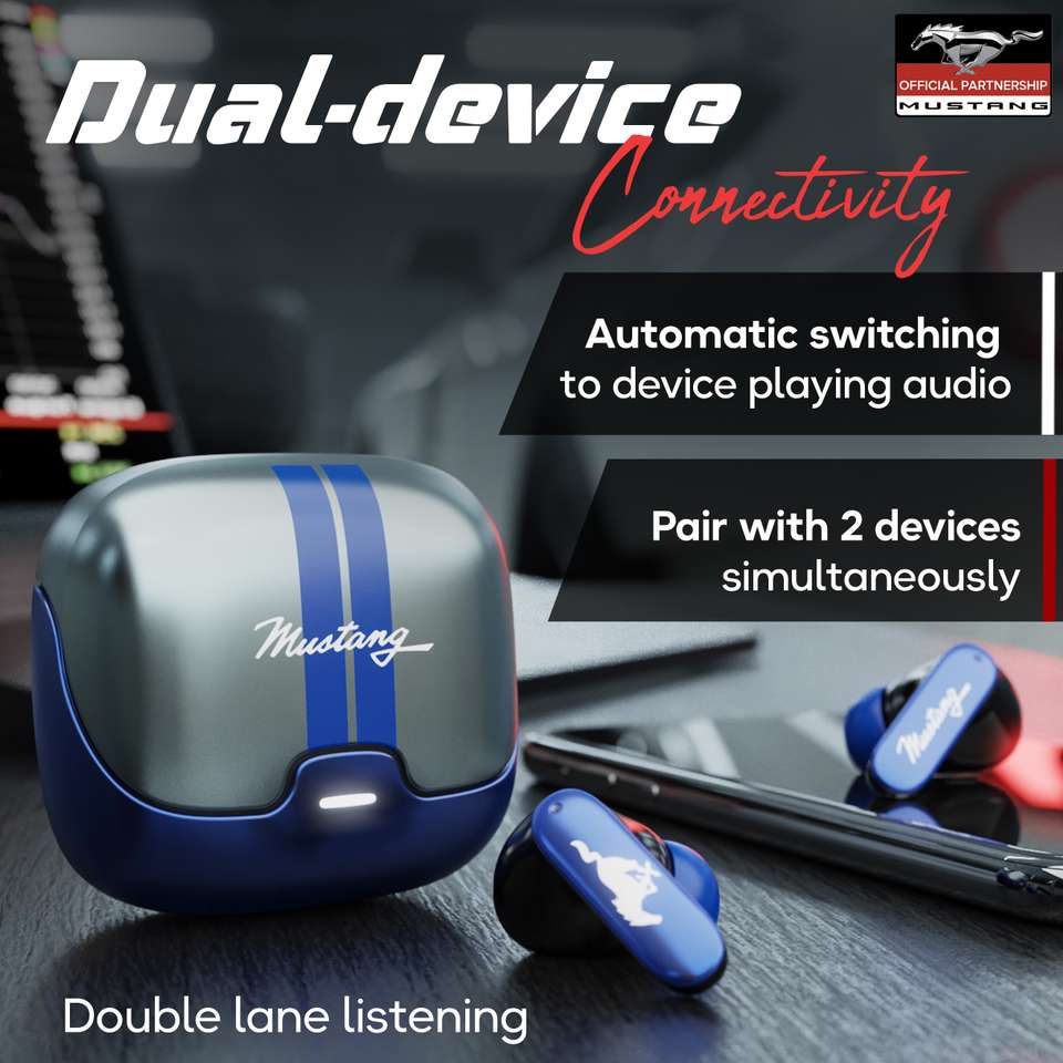 GOBOULT Mustang Dash 100Hrs, App Support, Dual Pairing, 4 Mic ENC, 5.4v ...
