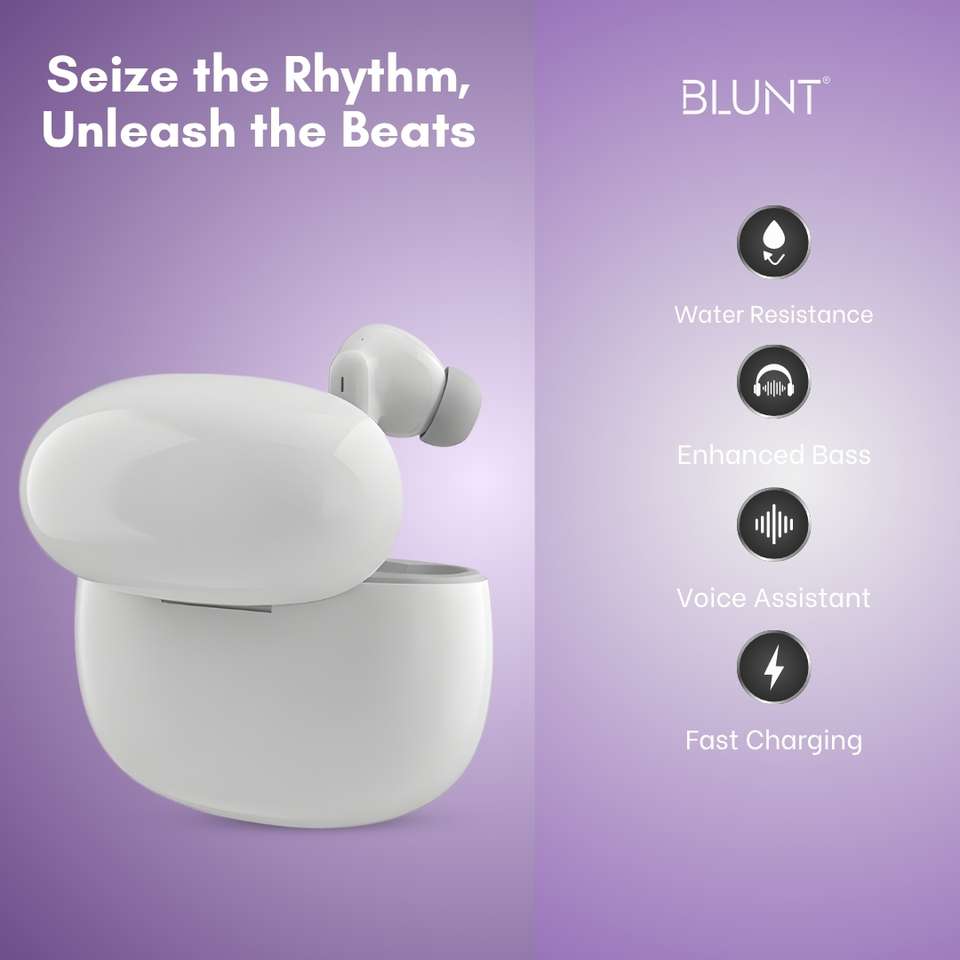 Blunt Air Max True Wireless Earbuds | BT 5.4 HD Mic |30 H Playtime |IPX ...
