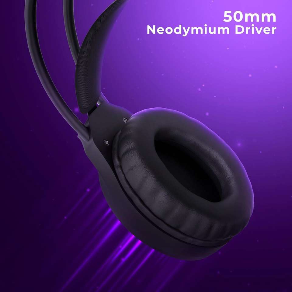 ZEBRONICS Zeb-Blitz C Dolby Atmos Premium Headphone, Flexible Mic,Type ...