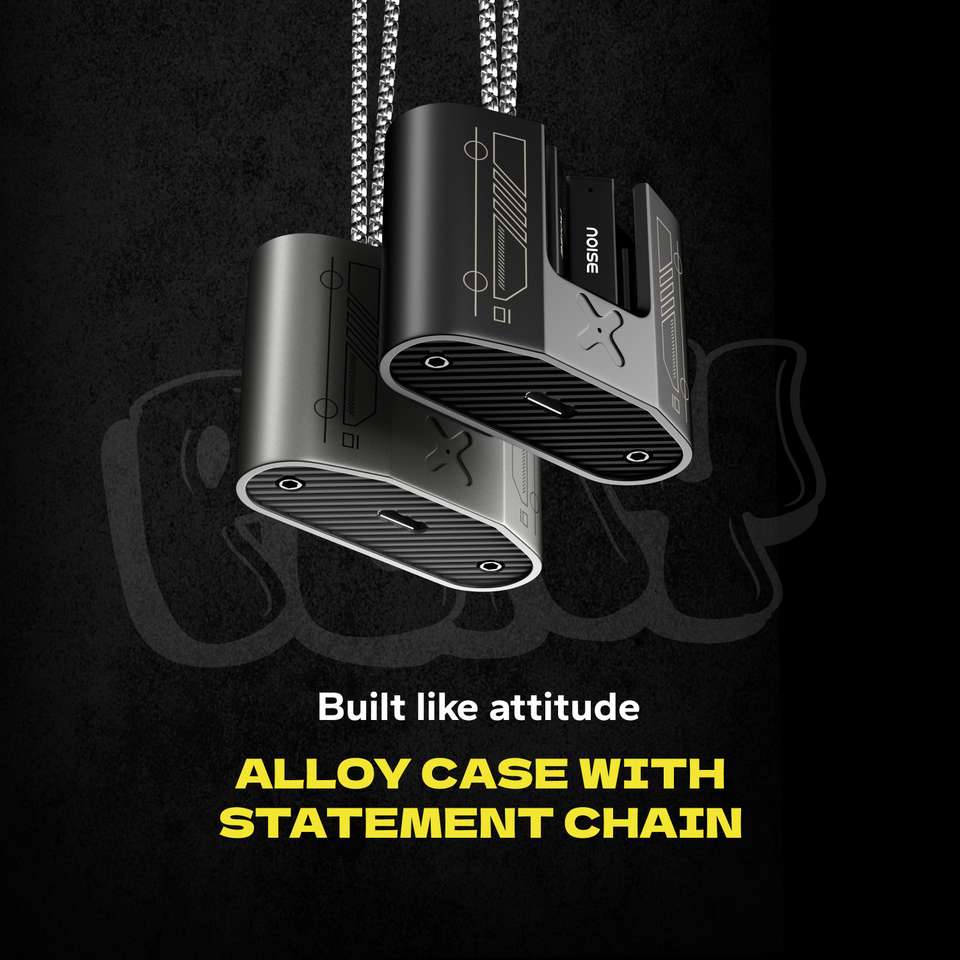 Noise Buds Marine, 35Hr Battery, Alloy Metal Case With Chain, 32dB ANC ...