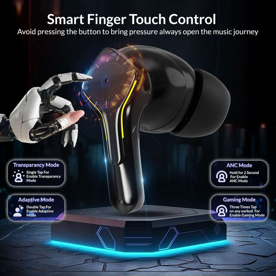 Aroma NB138 Bound 32dB Active Noise Cancellation 60H* Fast Charging ...