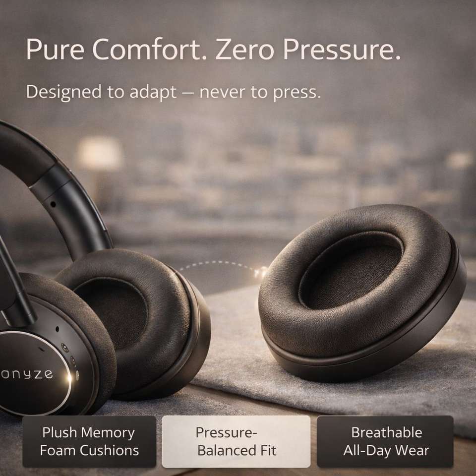 ONYZE ON903 VORIC,Foldable Premium Design,60Hplaytime,ANC,DualPairing ...