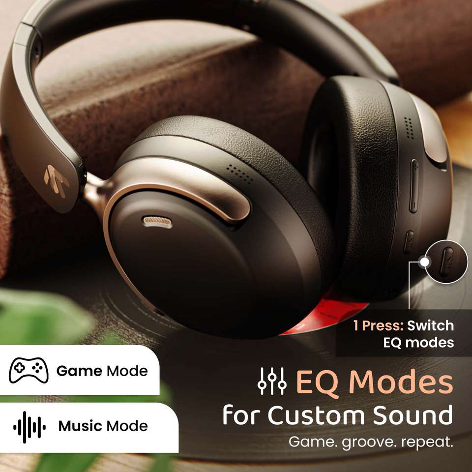 GOBOULT Soniq 70Hrs Battery, 40mm Drivers, ENC Mic, Foldable Design ...
