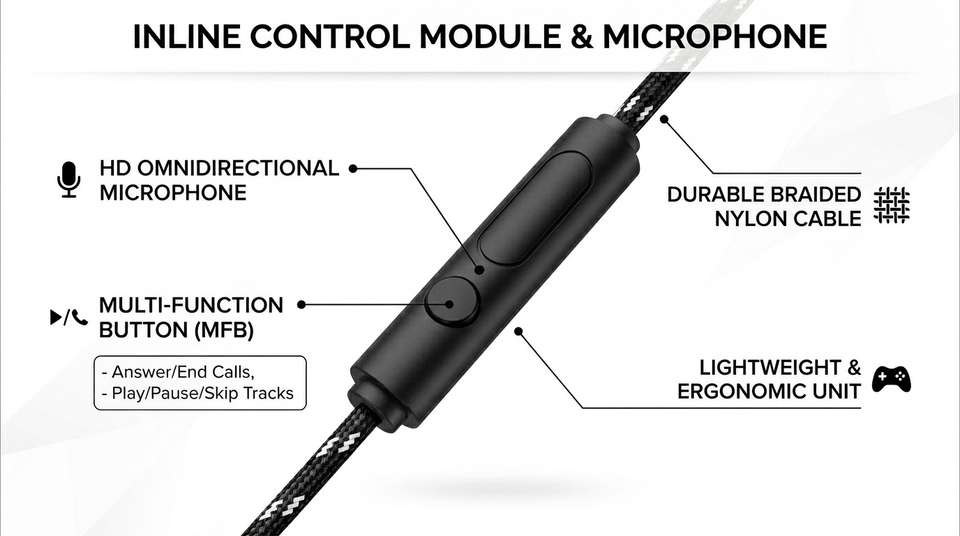 sync SonicPro 3.5mm Earphones with Braided Cable Wired Price in India ...