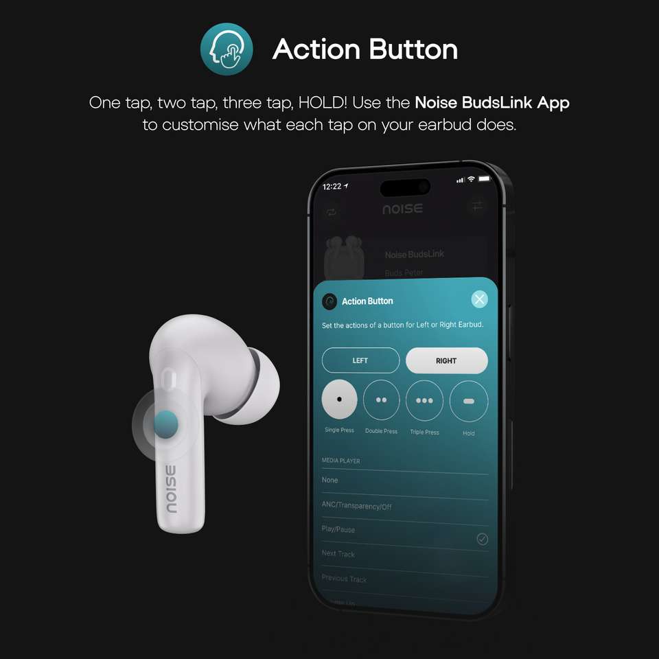 Noise Airbuds 6 with Buds Link App, 32dB ANC, In-Ear Detection, Google ...