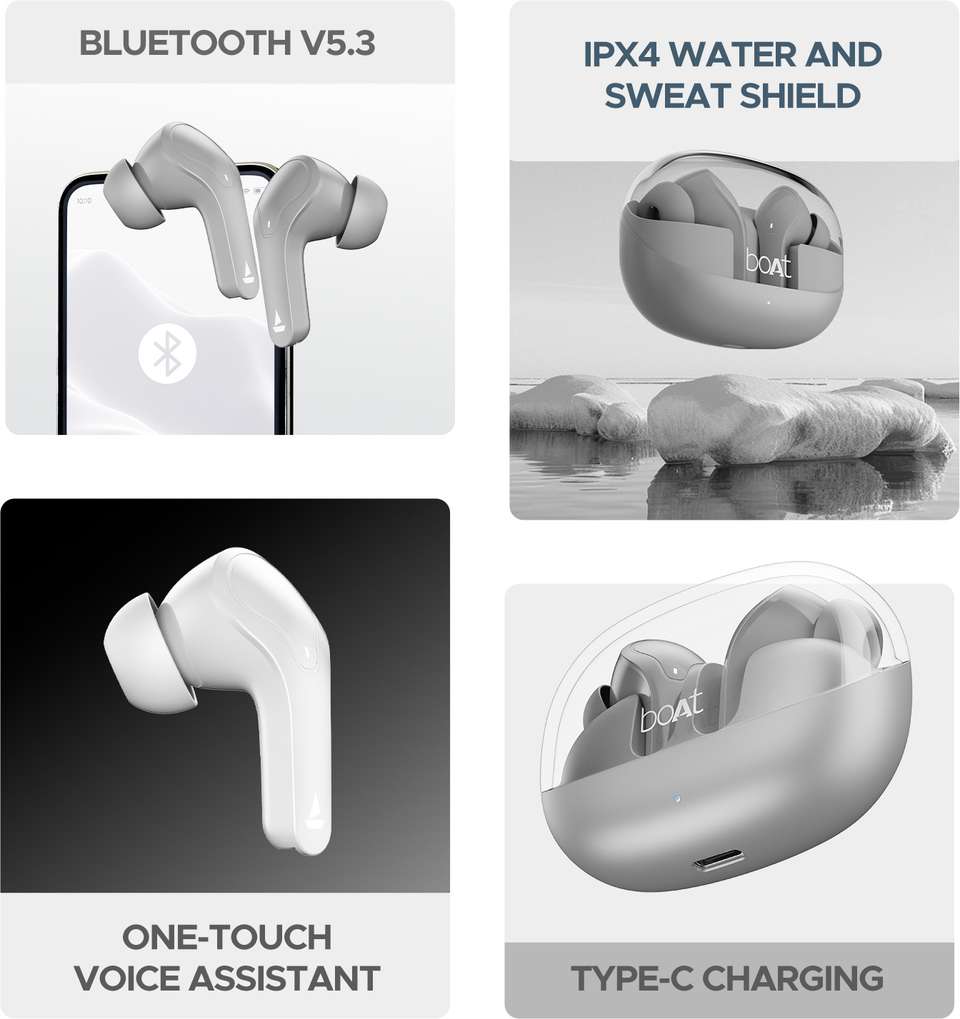boAt Airdopes 311 Pro w/ 50 HRS Playback, ASAP Charge & Dual Mics ENx ...