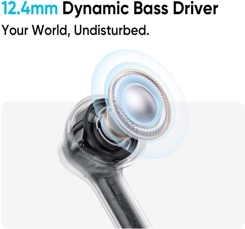 realme Buds T200x with 25dB ANC,12.4mm Dynamic Bass Drivers,48Hrs ...