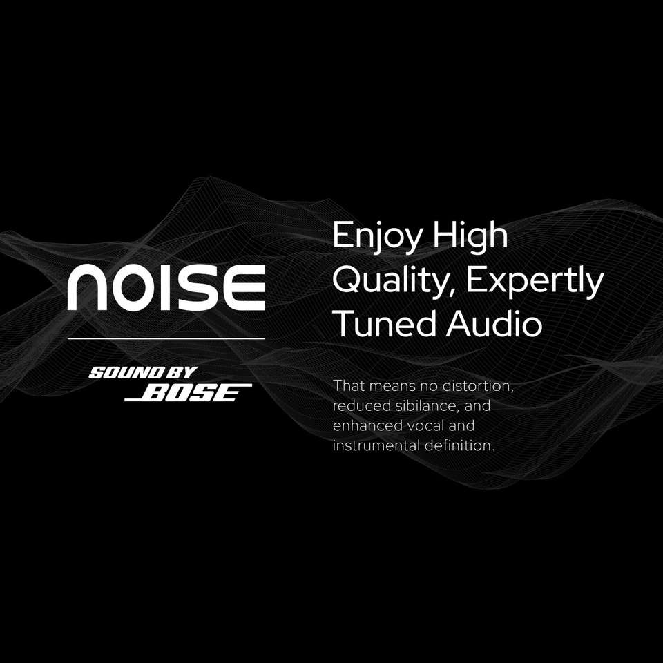 Noise Master Buds, Sound by BOSE, 49dB ANC, 6 Mic ENC, 44 Hr Battery ...
