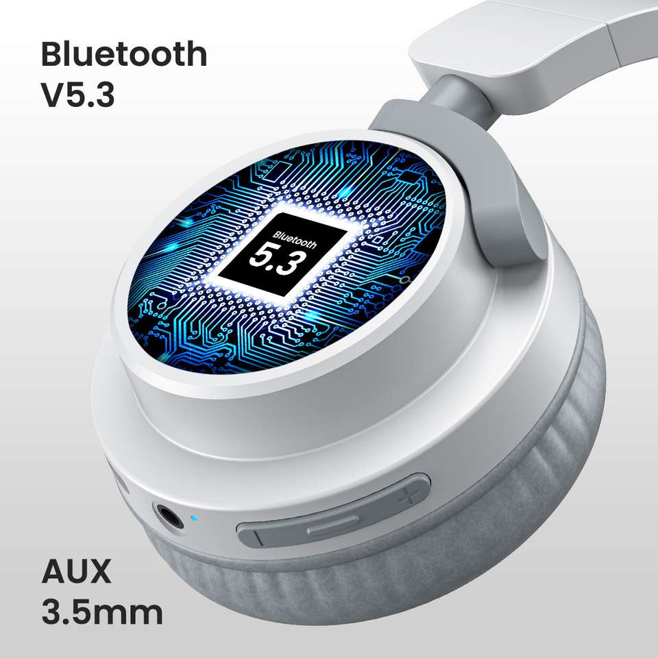 Portronics Muffs M2 Bluetooth Headphones Over Ear,40 Hrs Playtime,40mm ...