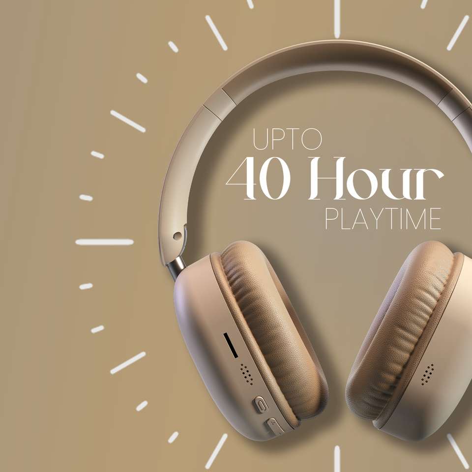 Portronics Muffs M6 Over Ear Wireless Bluetooth Headphone, 40 Hours ...