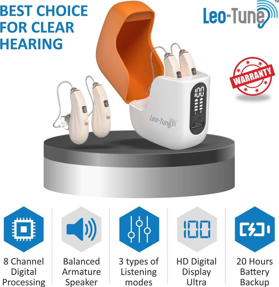 Leo-Tune RIC-313 8-Channel Digital Rechargeable Premium Device for Old ...