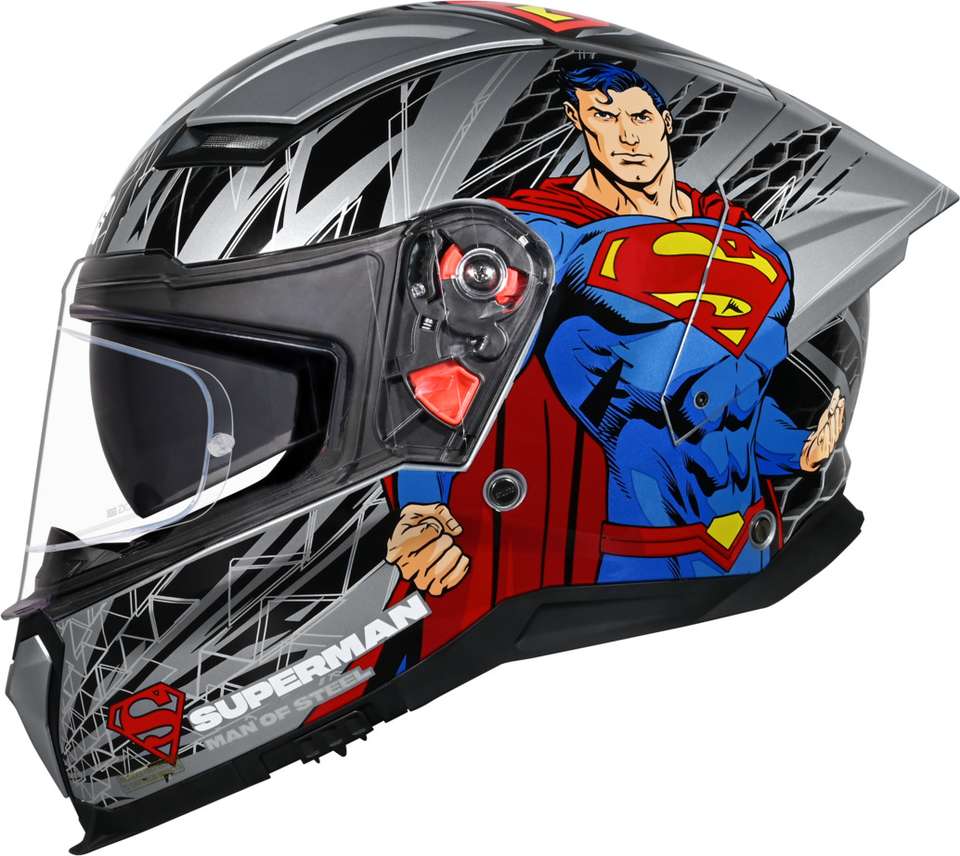 STUDDS Helios Superman Edition ISI and DOT Certified Helmet with ...