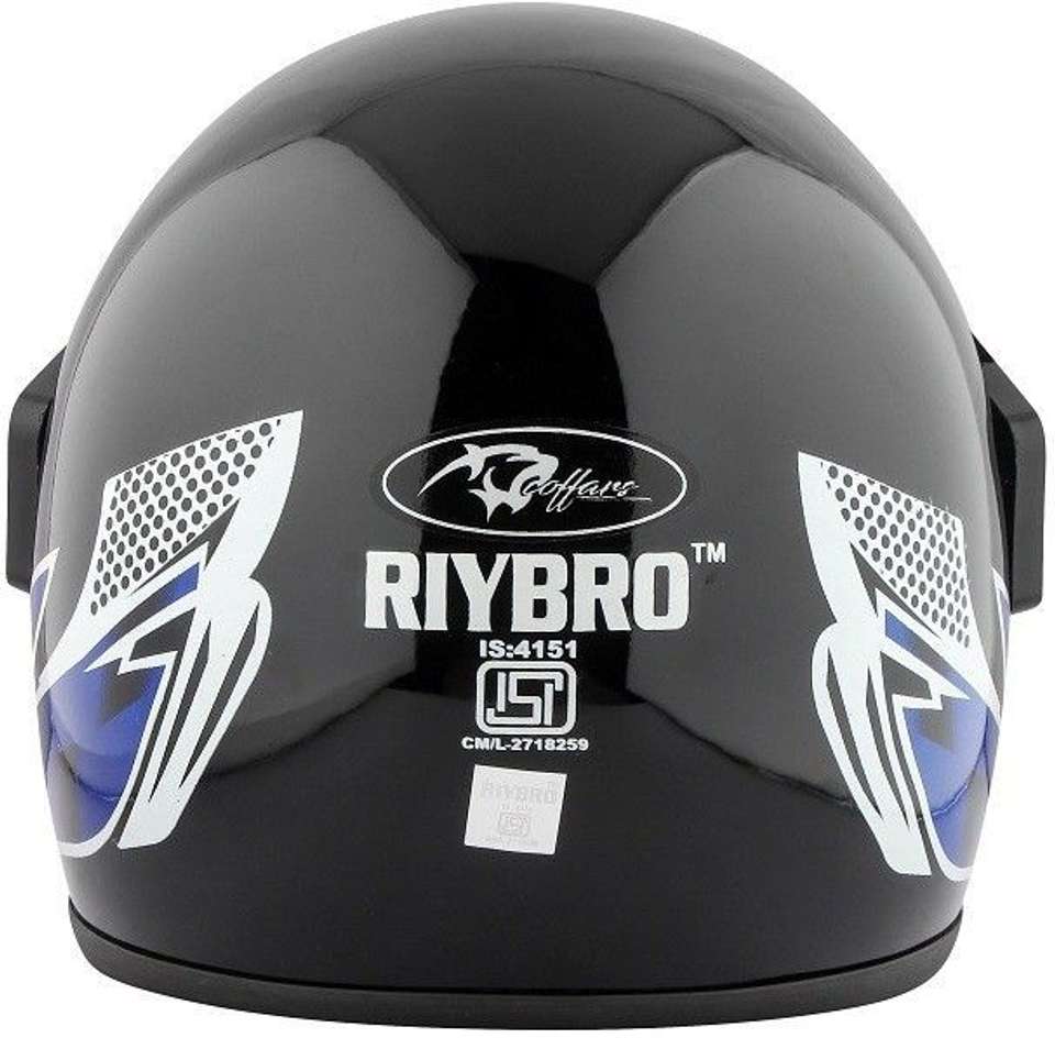 Riybro Full Face ISI Marked with Adjustable strap fro Men & Women Bike ...