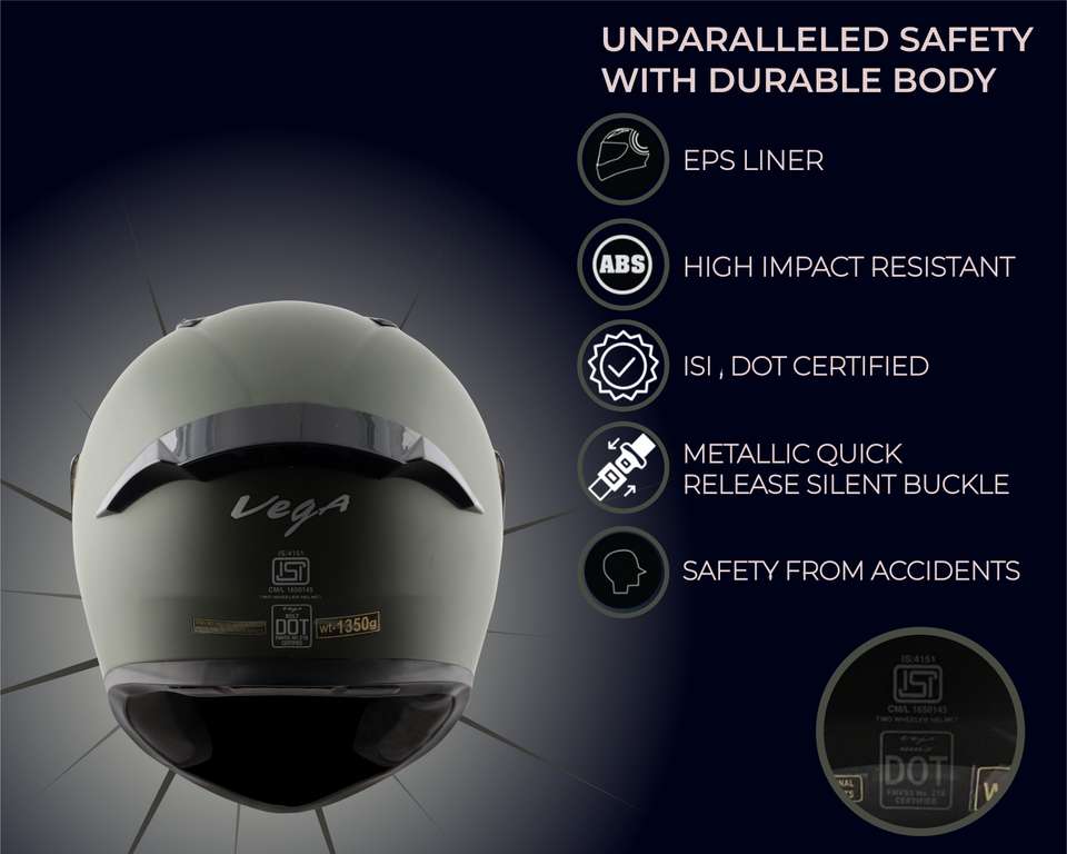 VEGA Bolt Motorbike Helmet - Buy VEGA Bolt Motorbike Helmet Online at ...