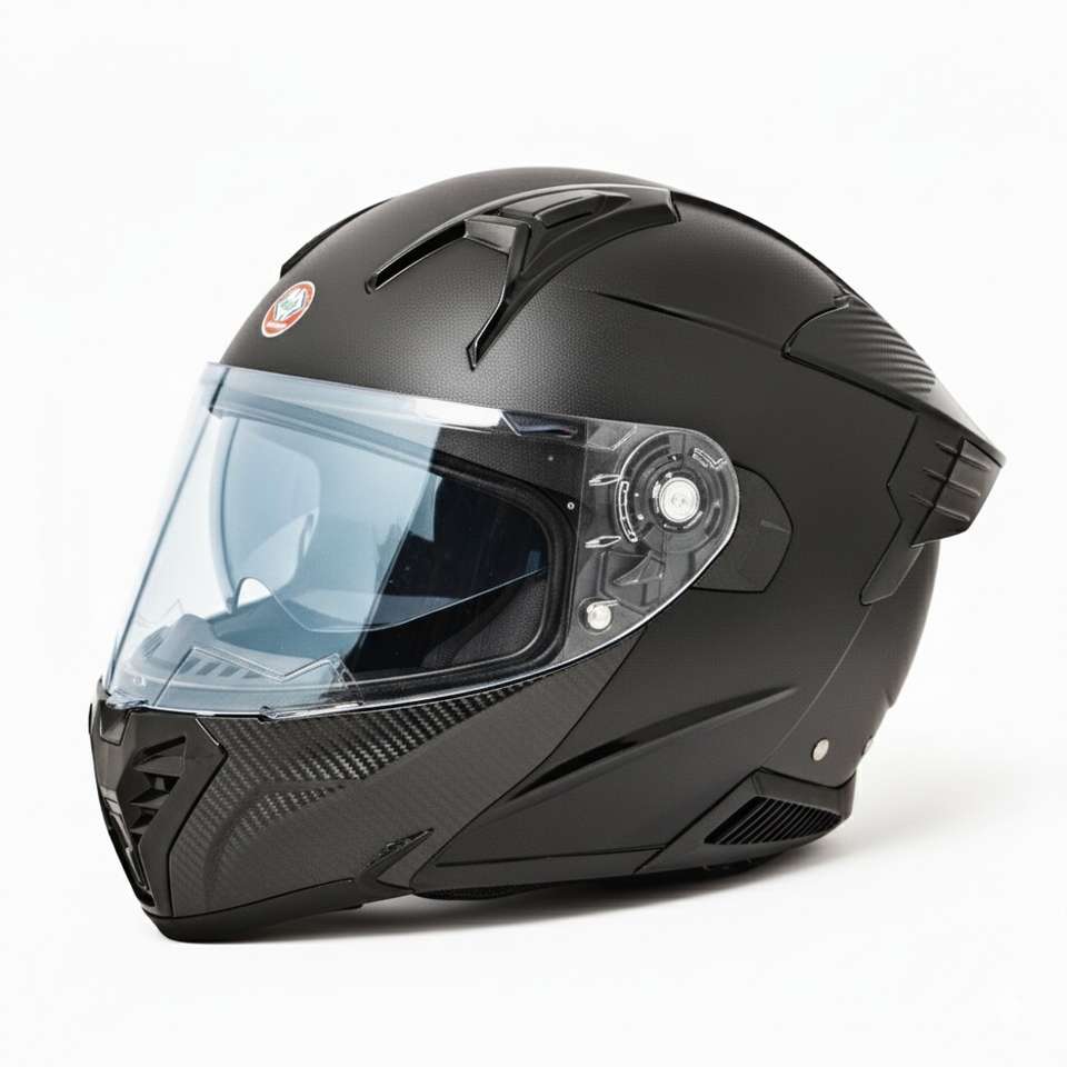 4U SUPREME SUPER B Full Face ISI Marked 100% ABS with Unbreakable Dual ...