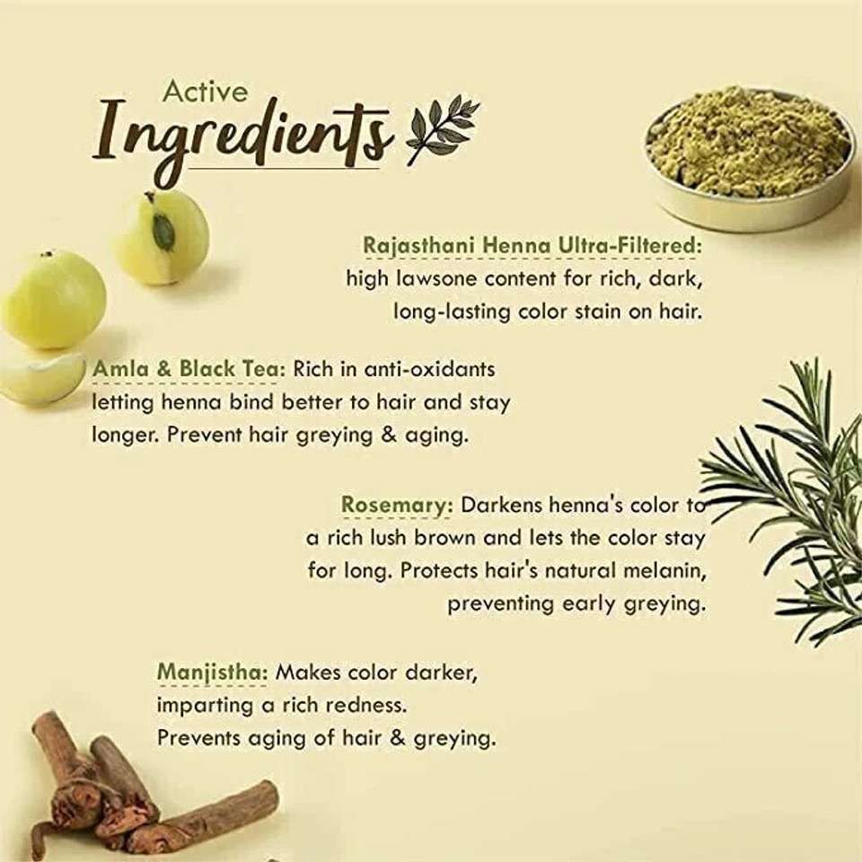 Nat Habit Ready to Apply Henna Paste,Organic,Mehandi Hair Color for ...