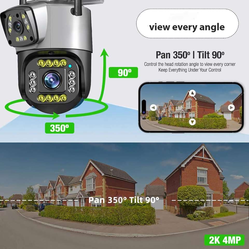 TP PLUS 6MP 1080P HD | Dual Lens/Screen | Indoor Outdoor Usage ...