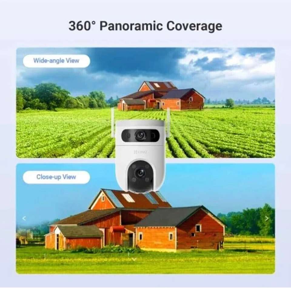 EZVIZ H9C DUAL LENS 3K(5MP+5MP)WIFI PAN TILT 2 WAY CALLING CAMERA ...