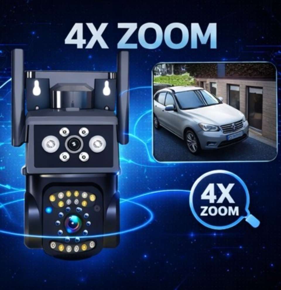 AVOIHS CCTV WIFI Dual Lens Camera Ptz 360° Smart Surveillance Night ...