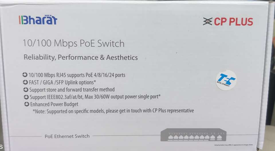 CP PLUS POE SWITCH 8PORT (CP-ANW-HPU8H2-N12) Security Camera Price in ...